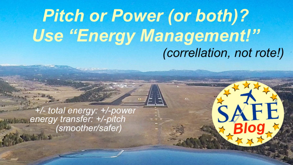Teach (and fly) "Energy Management!" - Aviation Ideas and Discussion!