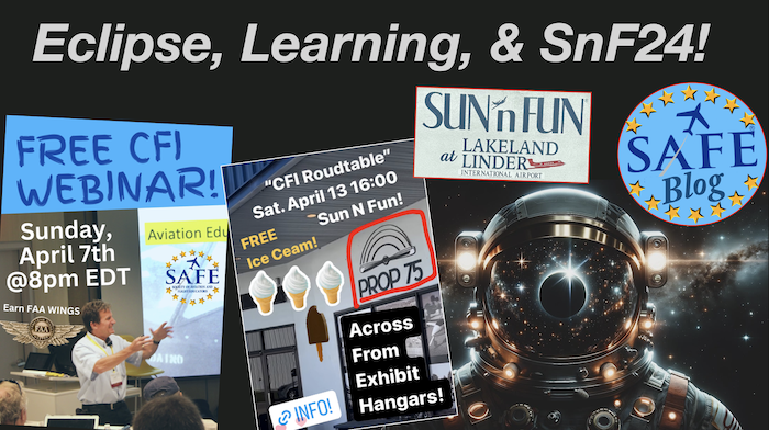 Eclipse, Learning, SnF24! - Aviation Ideas and Discussion!